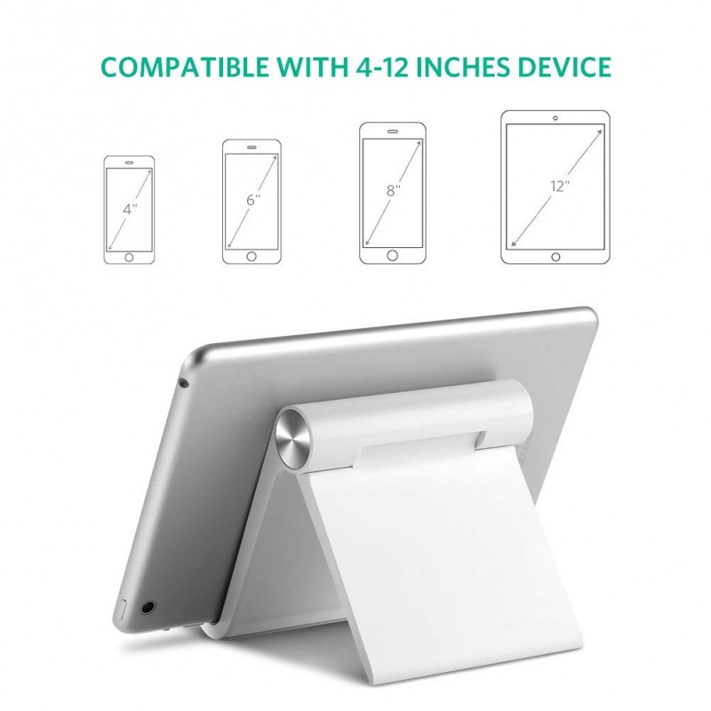 Soporte Tablet Mesa hasta 12" Blanco